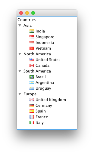 How do I create JTree with different icons for each node? | Kode Java